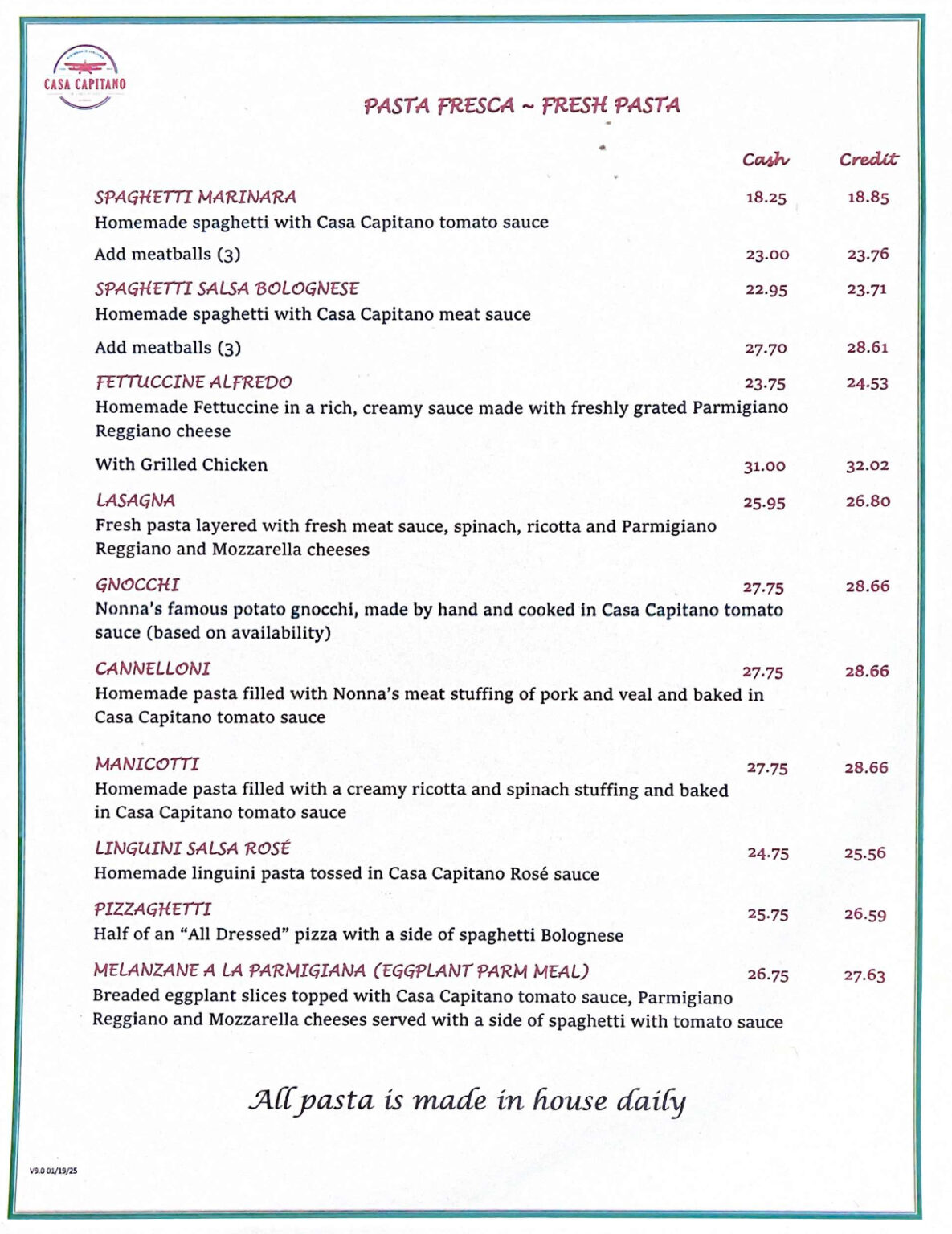 RISTORANTE CASA CAPITANO – Authentic Italian Cuisine